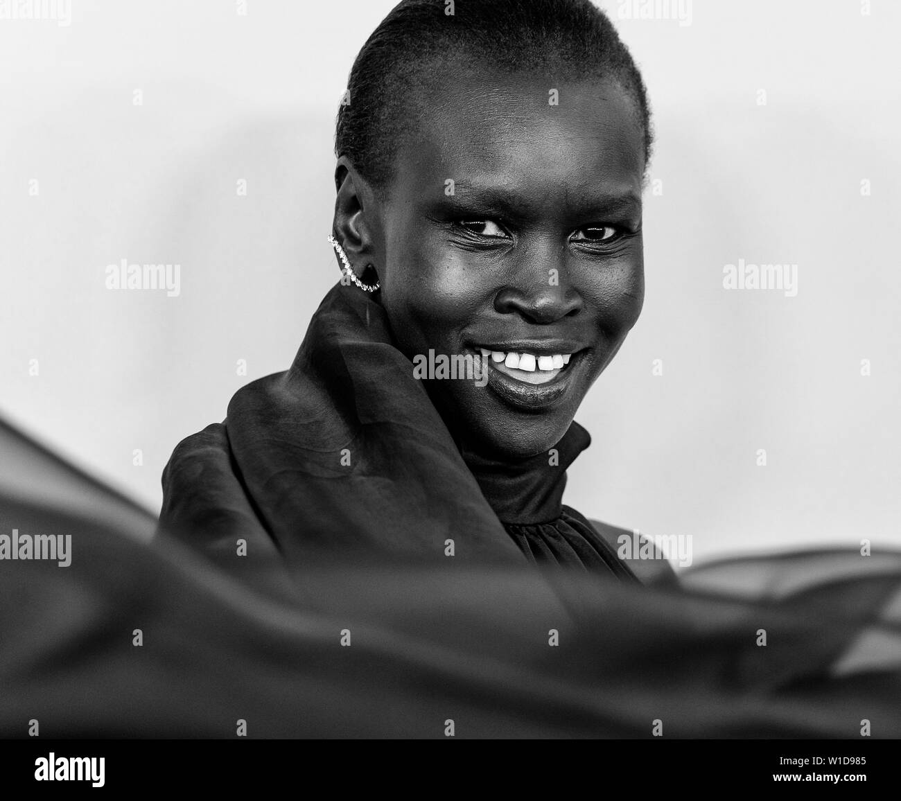 New York, NY - June 03, 2019: Alek Wek attends 2019 CFDA Fashion Awards ...