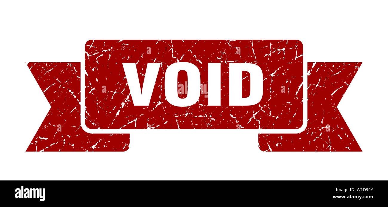 void grunge ribbon. void sign. void banner Stock Vector Image & Art - Alamy