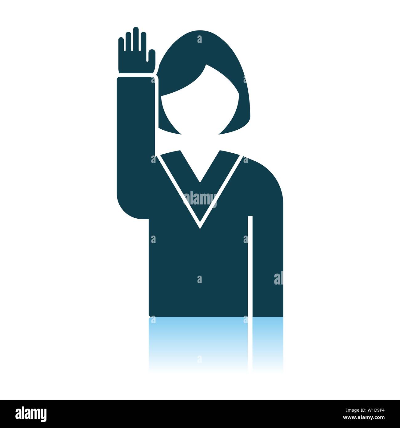 Lady with shadow Stock Vector Images - Alamy