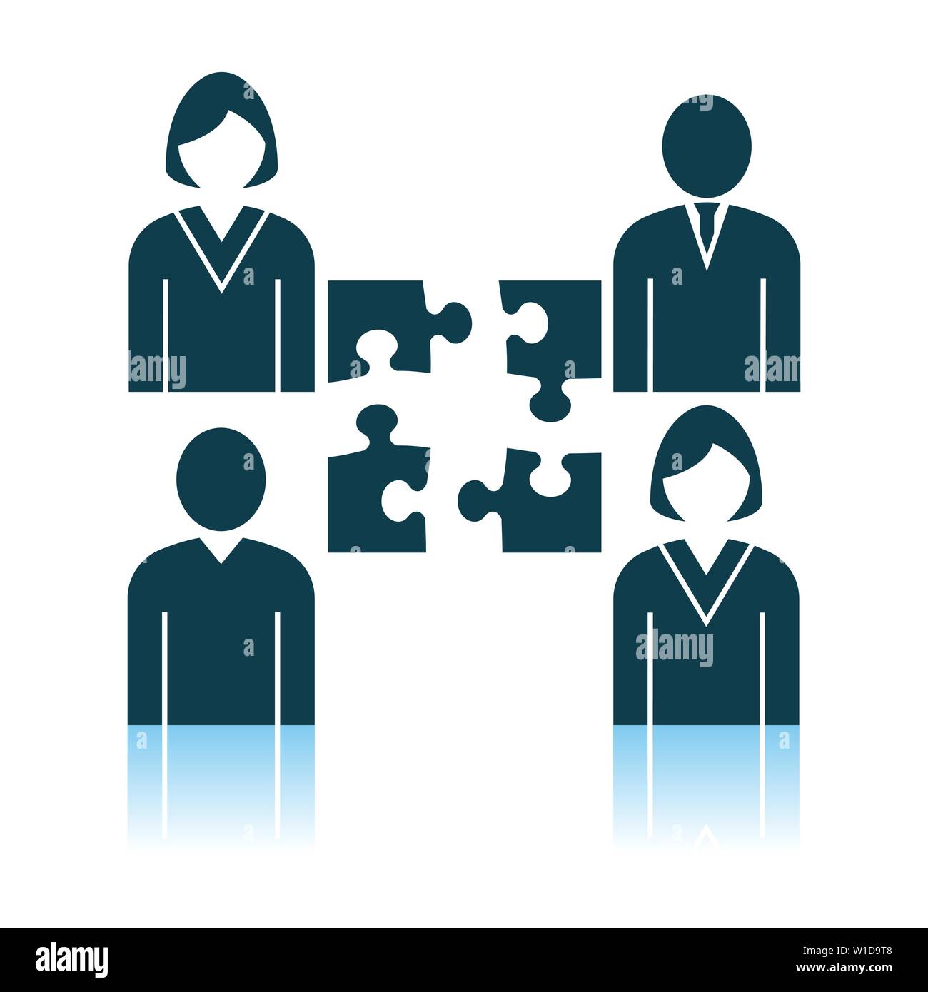 A Team Reflection Clipart