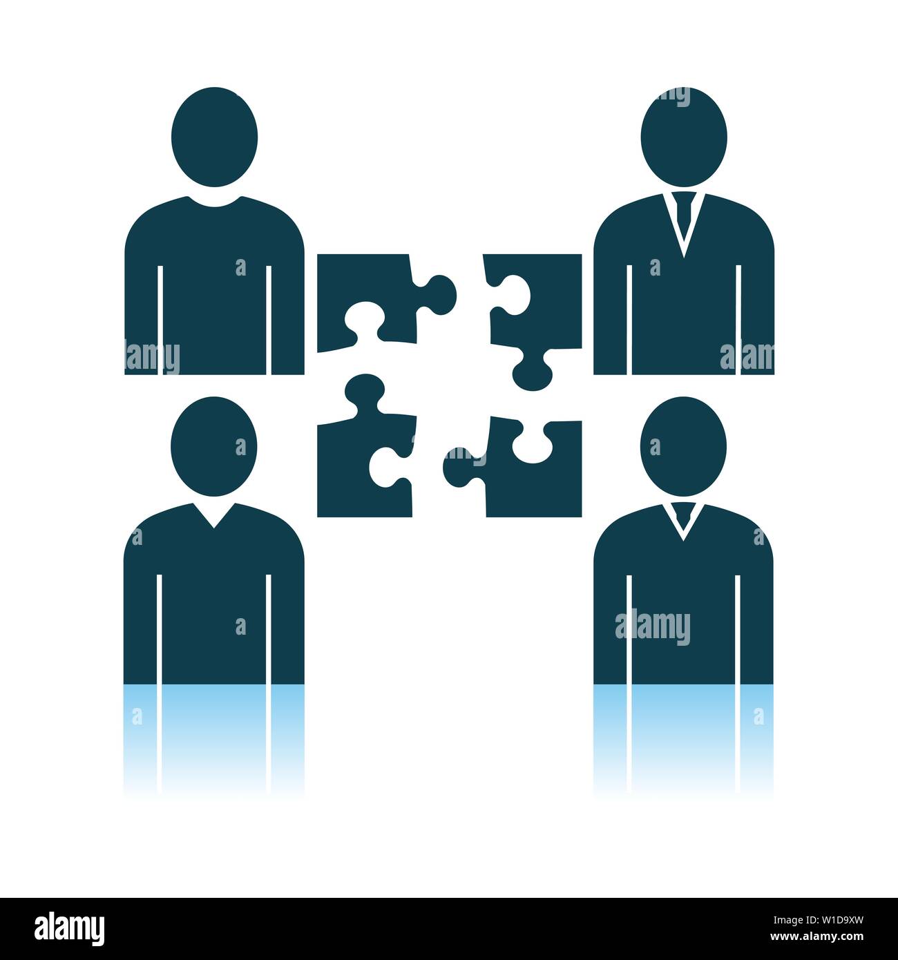 A Team Reflection Clipart