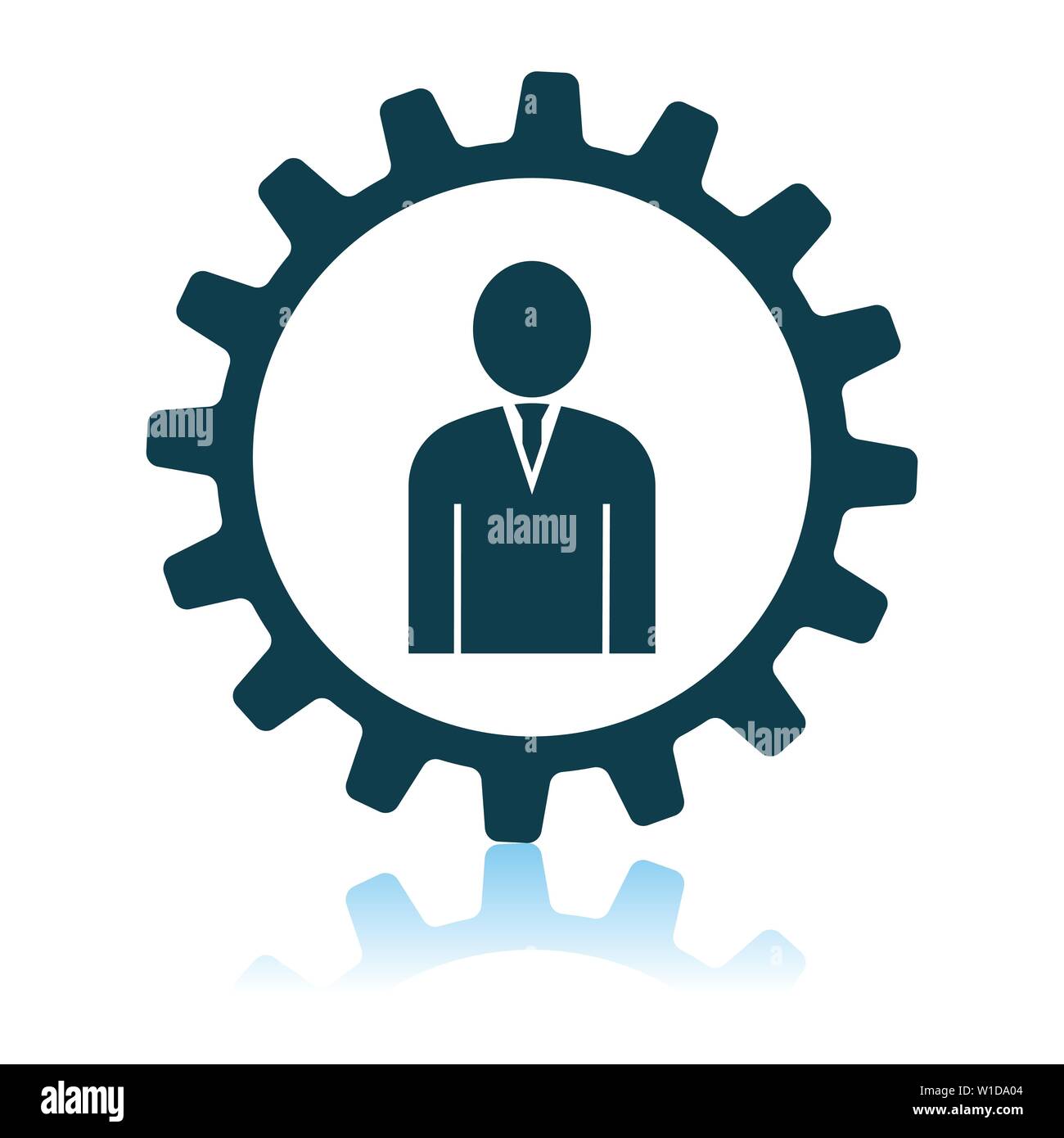 Teamwork Icon. Shadow Reflection Design. Vector Illustration Stock ...