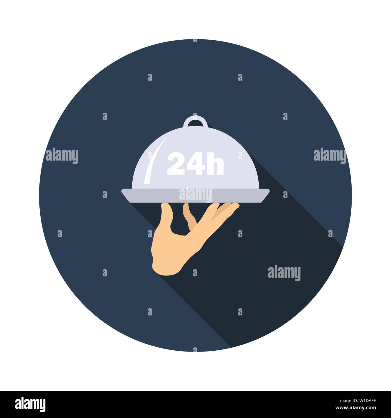 24 hour room service icon hi-res stock photography and images - Alamy