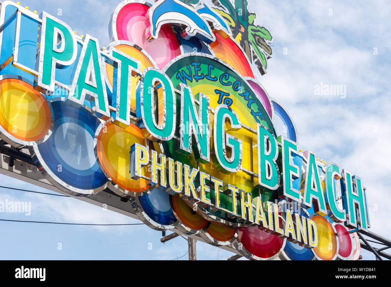 Patong beach sign hi-res stock photography and images - Alamy