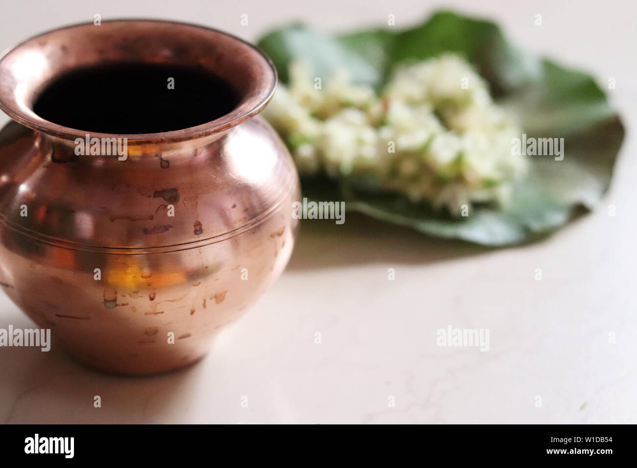 Indian Traditional Worship Holy Vessel Stock Photo - Alamy