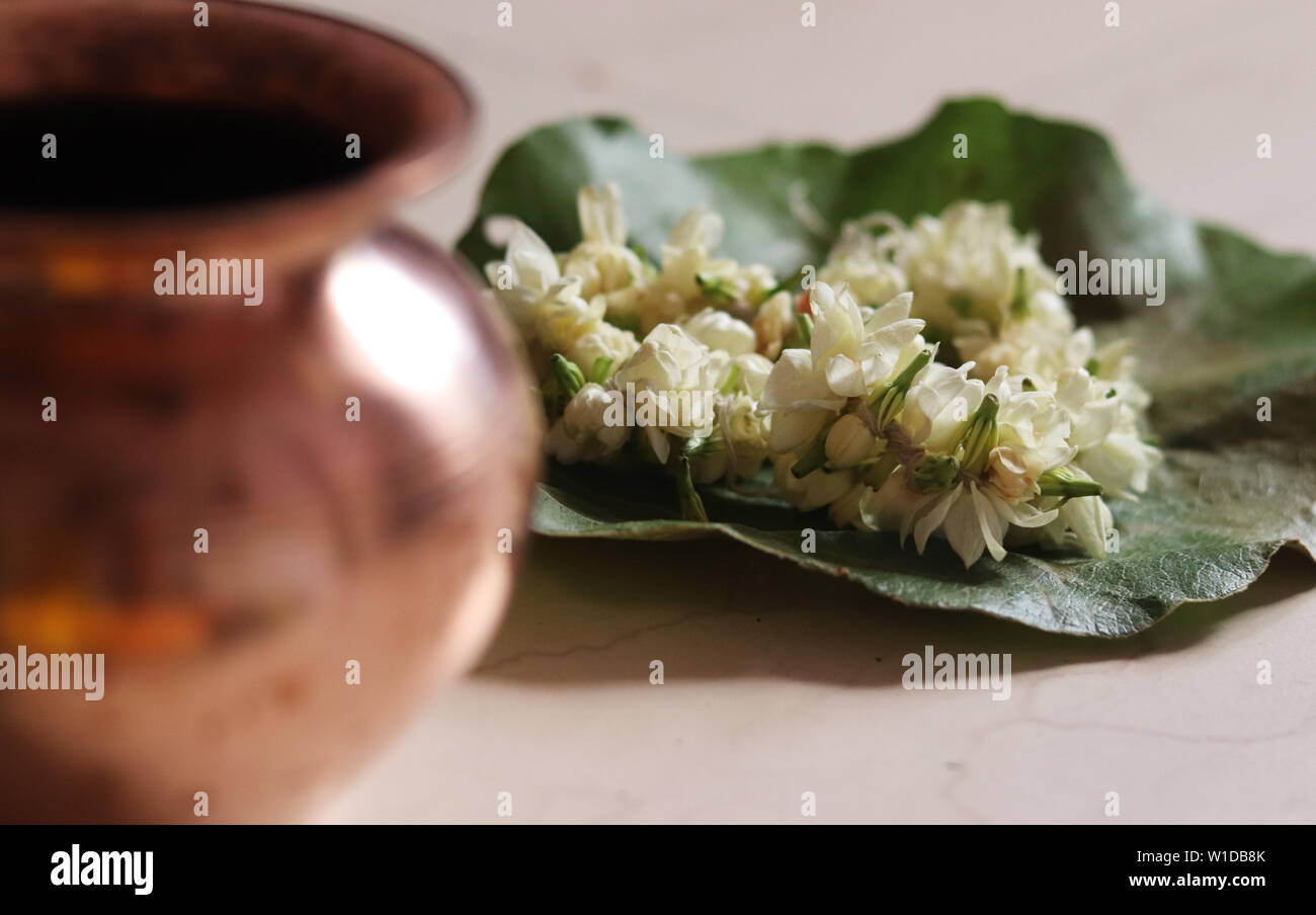 Indian Traditional Worship Holy Vessel Stock Photo - Alamy