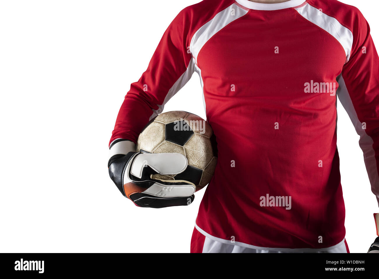 Goal keeper focus on ball hi-res stock photography and images - Alamy