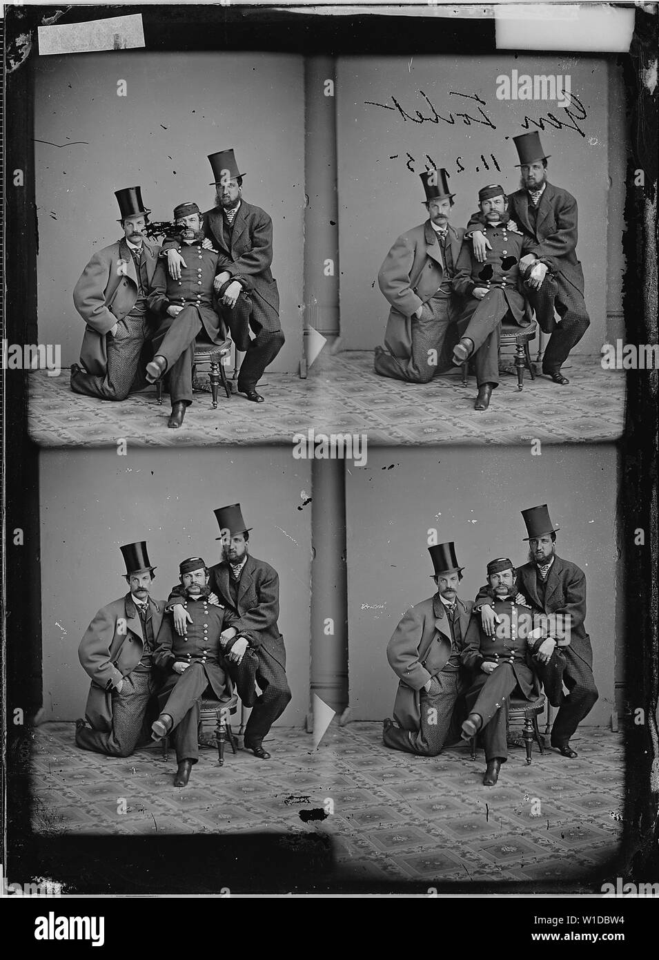 Gen. Alfred T.A. Torbet and group Stock Photo - Alamy