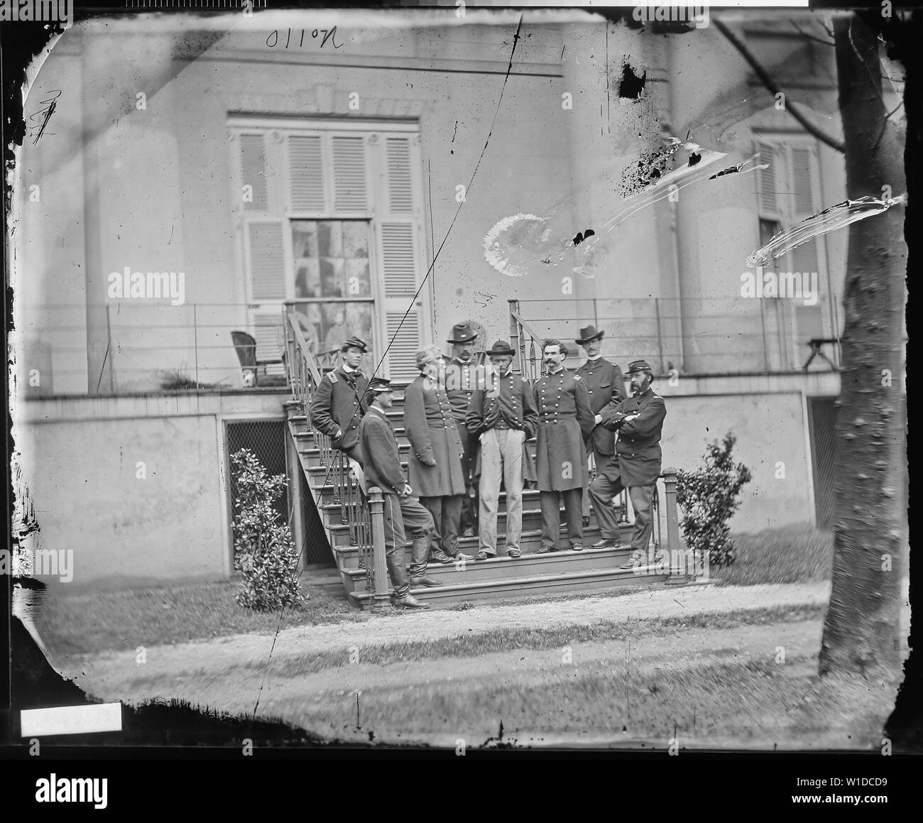 Gen. Edward O.C. Ord and staff of seven Stock Photo - Alamy