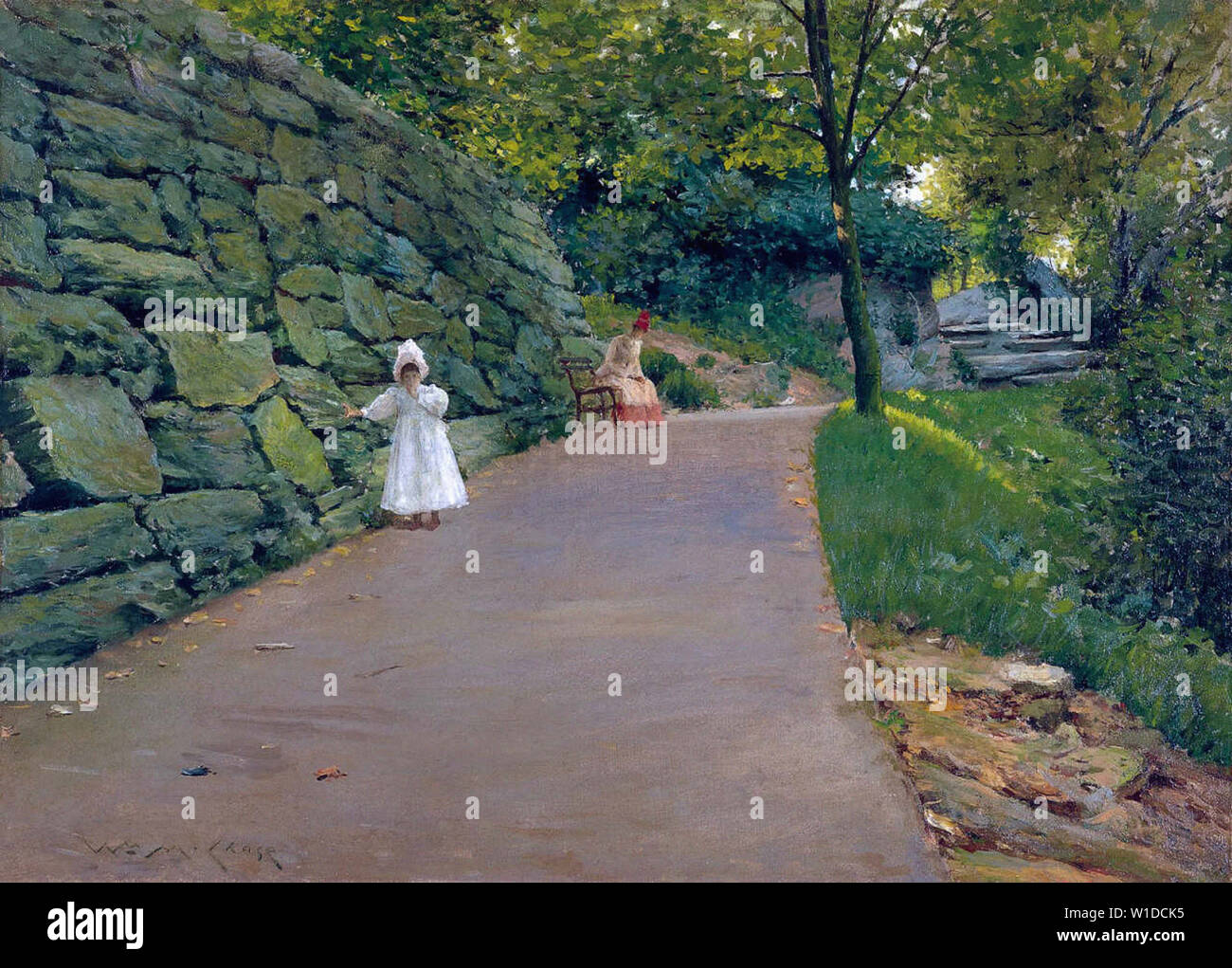 William merritt chase in the park hi-res stock photography and images ...