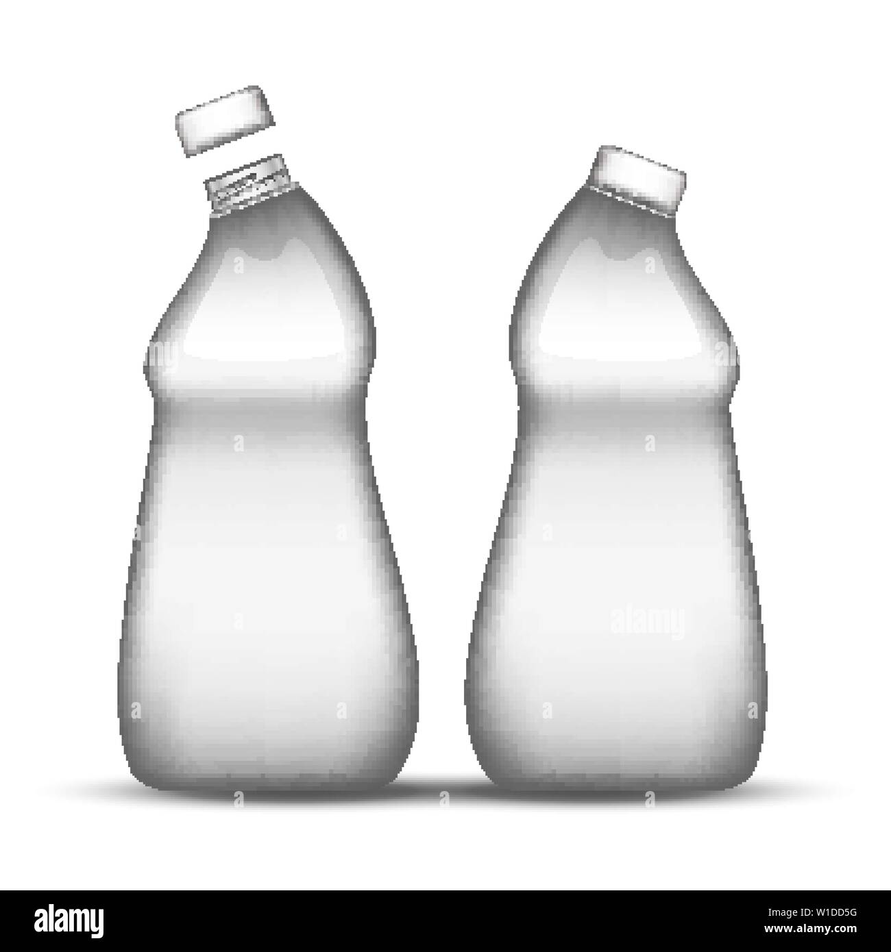 Blank Rinsing Machine Clean Plastic Bottle Vector Stock Vector Image ...