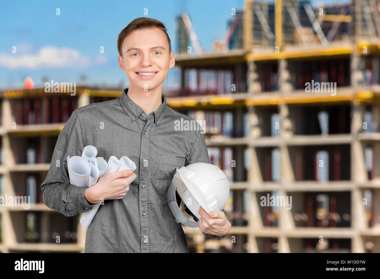 Portrait Of Architect Man Stock Photo - Alamy