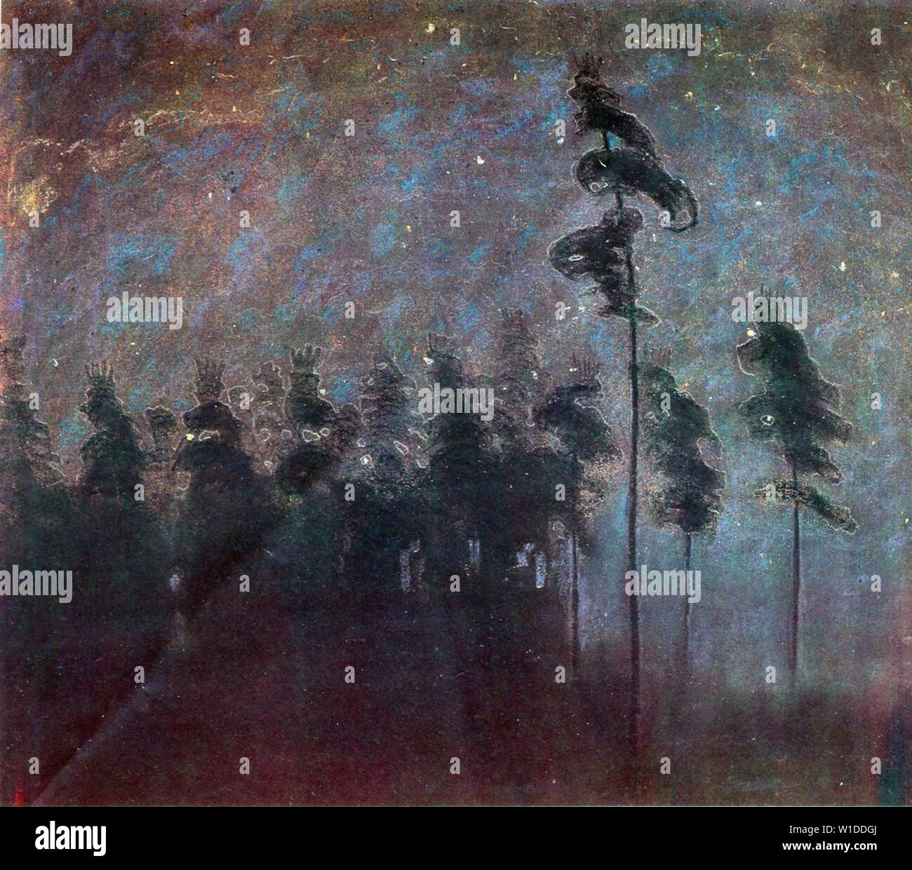 Ciurlionis forest hi-res stock photography and images - Alamy