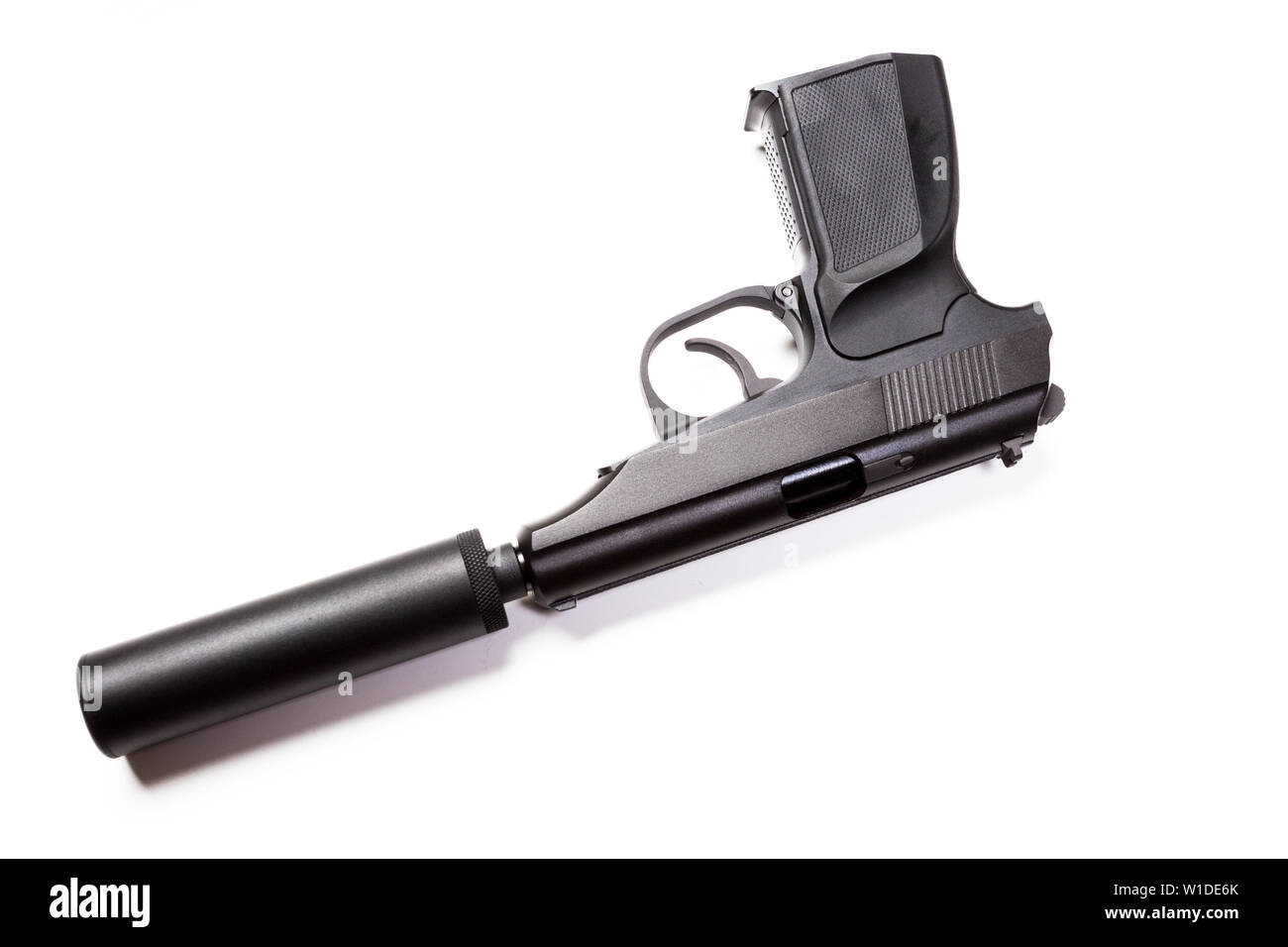 hand gun isolated on white background Stock Photo - Alamy