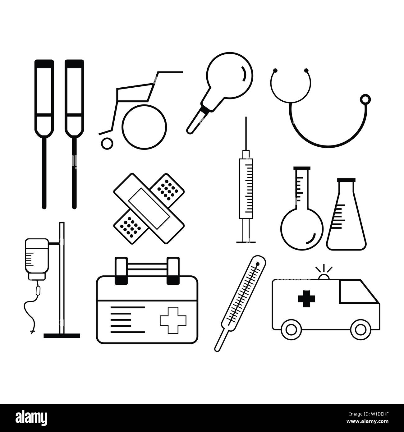 Icon set related energy Cut Out Stock Images & Pictures - Alamy