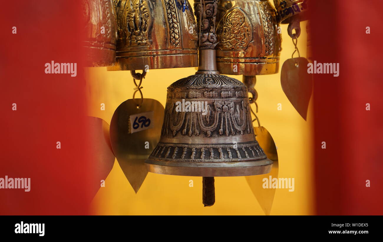 Bell in a temple Stock Photo - Alamy