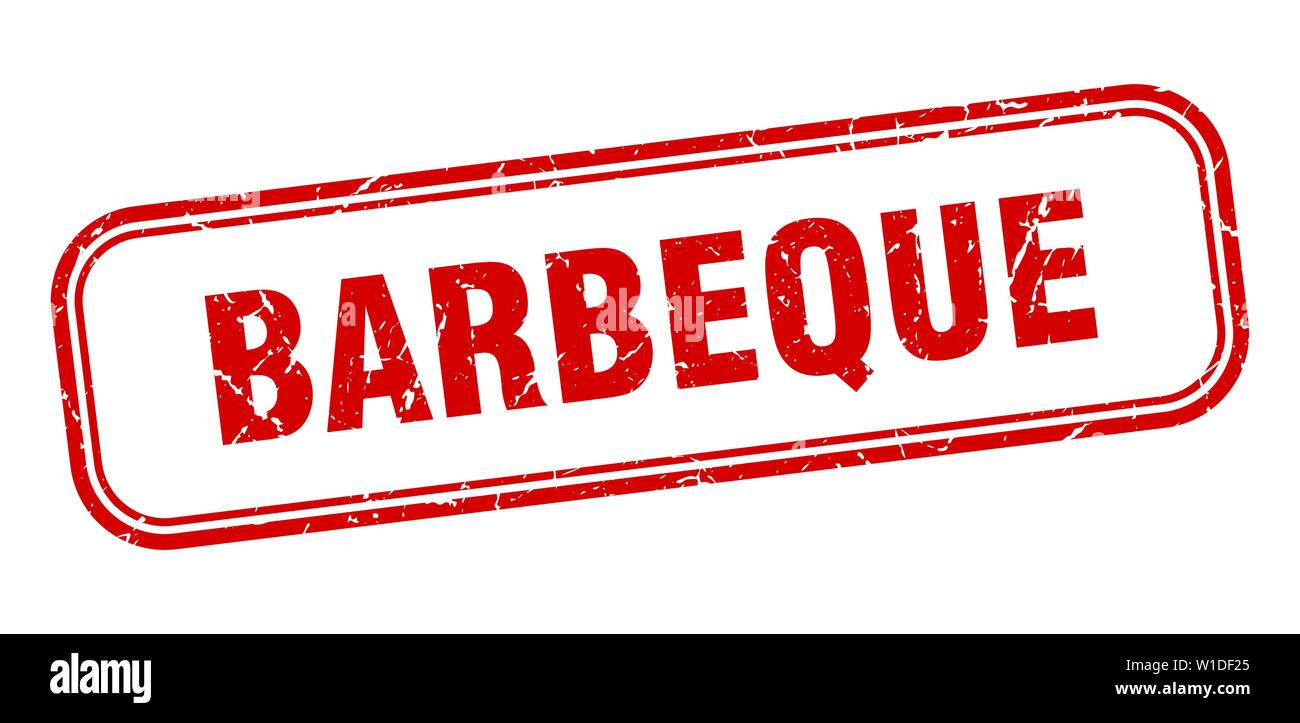 barbeque stamp. barbeque square grunge sign. barbeque Stock Vector ...