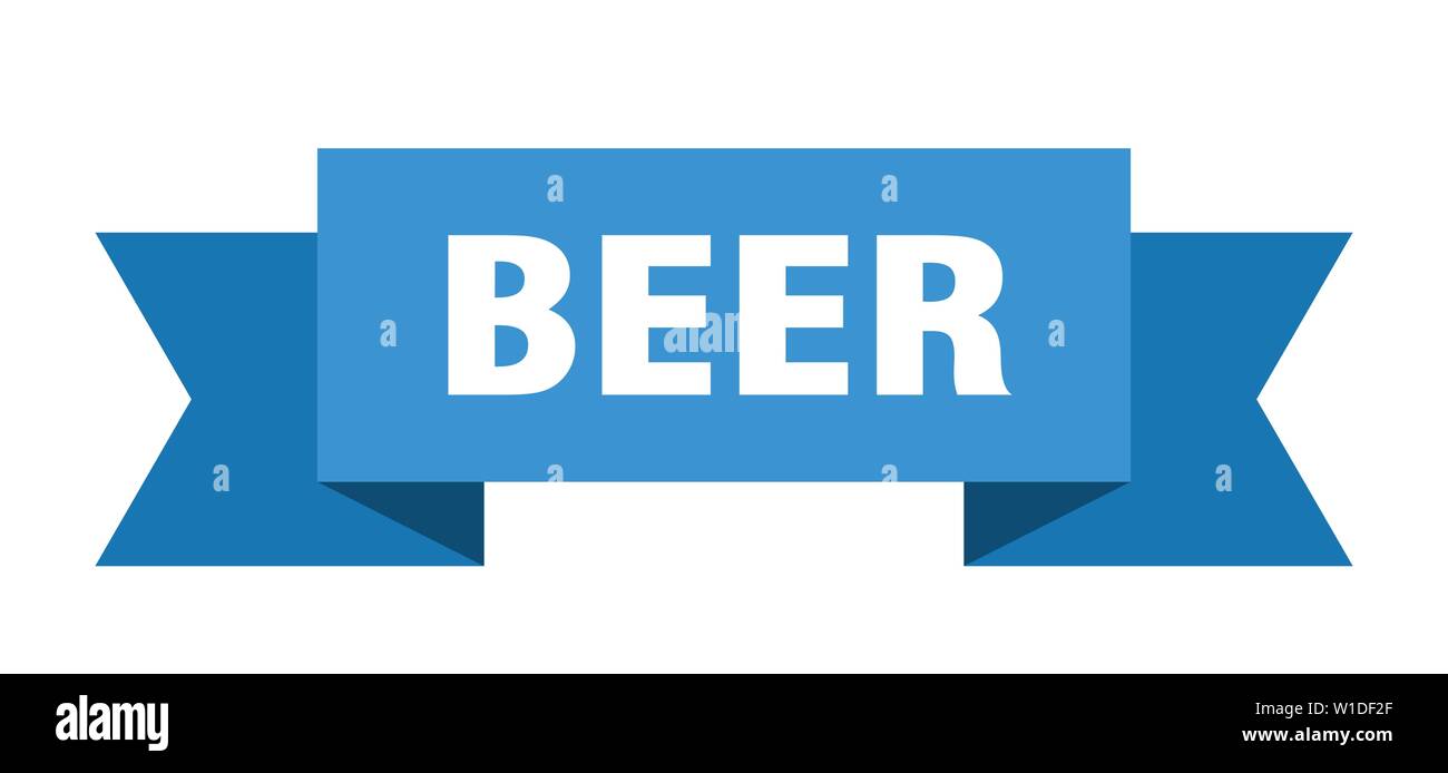 beer ribbon. beer isolated sign. beer banner Stock Vector Image & Art ...