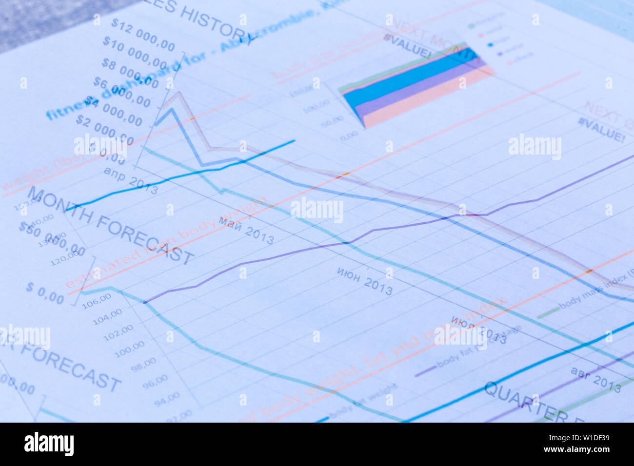 Business Line graph Stock Photo - Alamy