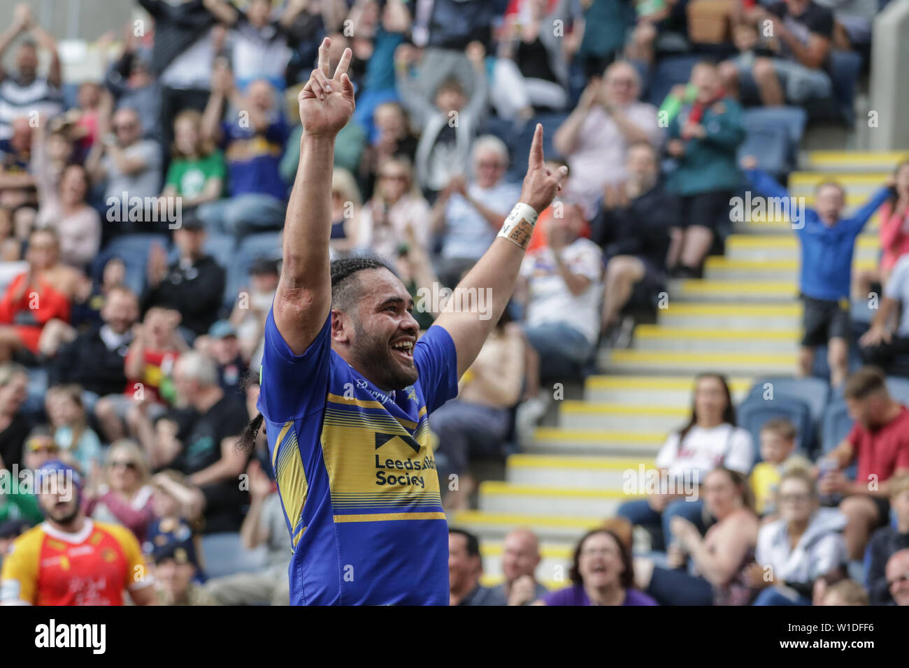 30th June 2019 , Emerald Headingley Stadium, England; Betfred Super ...