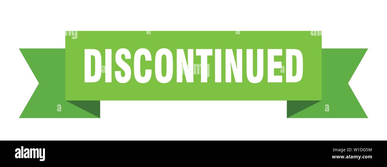 discontinued ribbon. discontinued isolated sign. discontinued banner ...