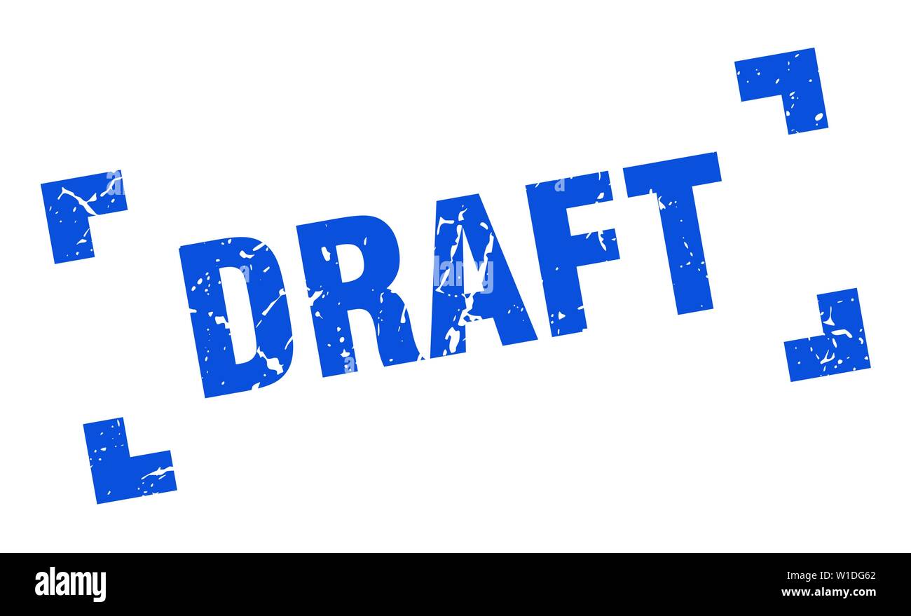 draft stamp. draft square grunge sign. draft Stock Vector Image & Art ...