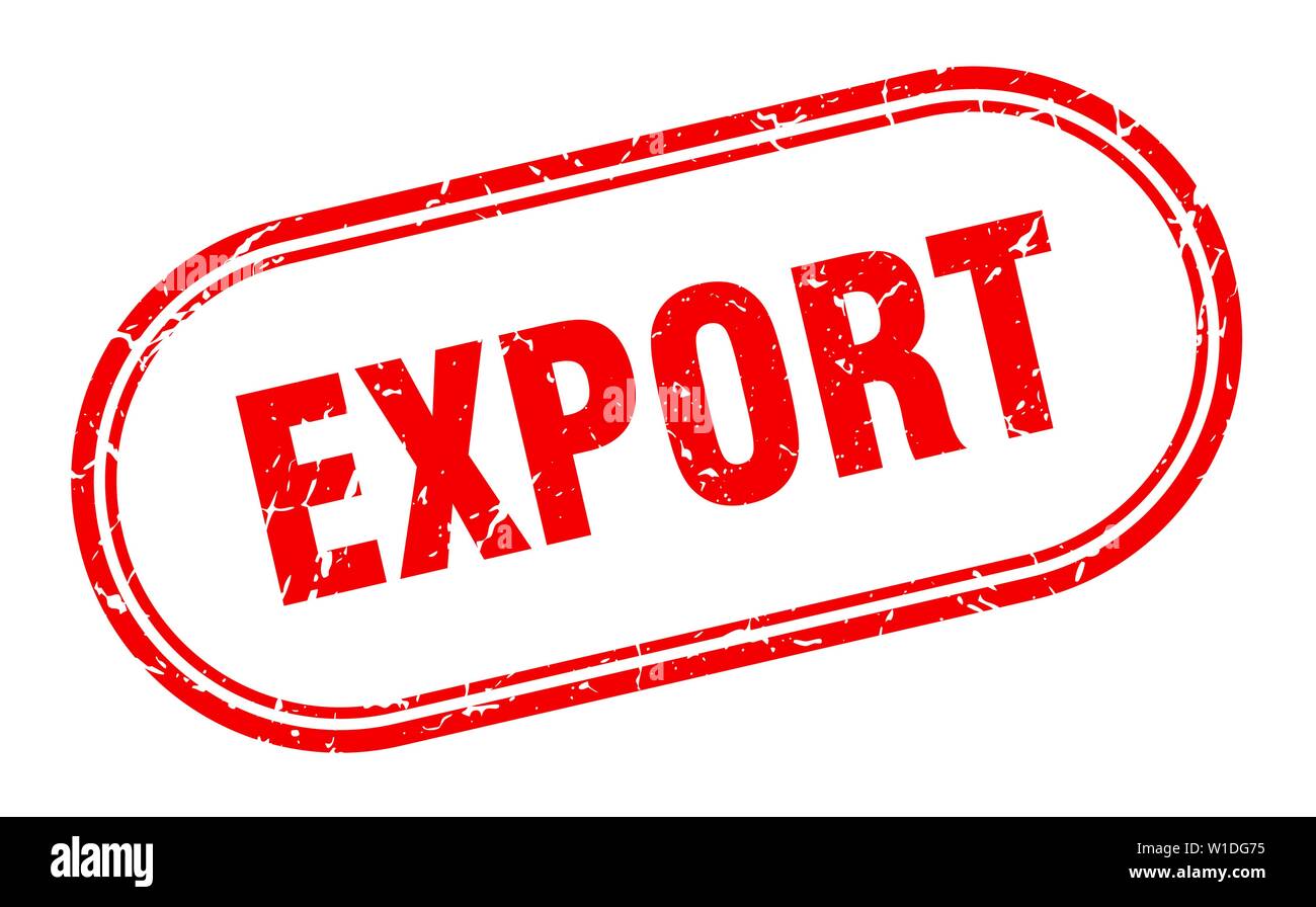 export stamp. export square grunge sign. export Stock Vector Image ...