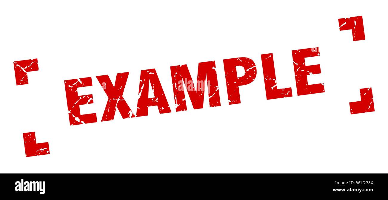 example stamp. example square grunge sign. example Stock Vector Image ...