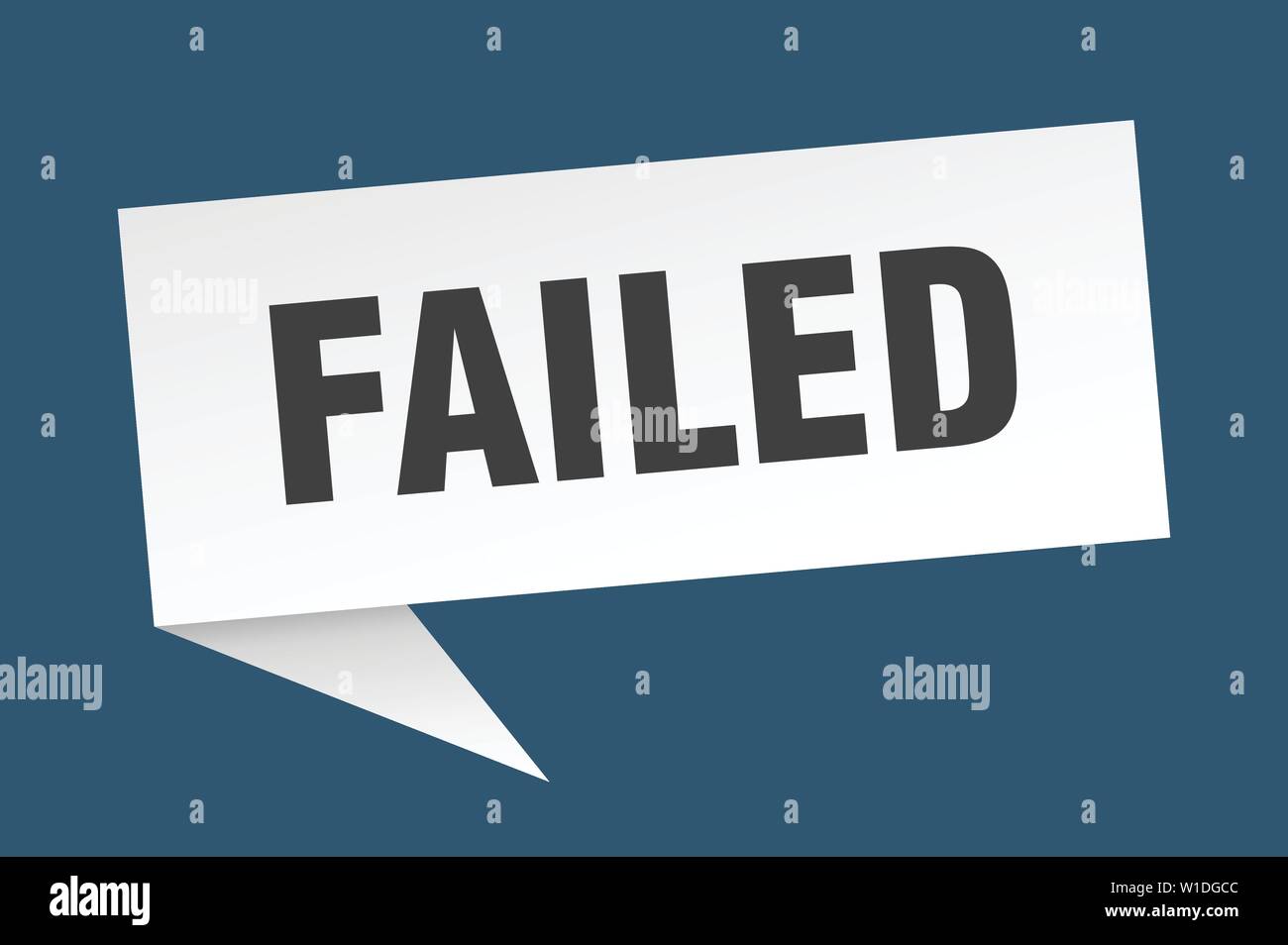 failed speech bubble. failed sign. failed banner Stock Vector Image ...