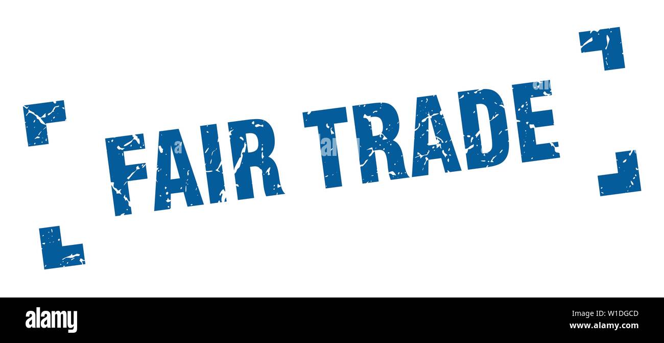 fair trade stamp. fair trade square grunge sign. fair trade Stock ...
