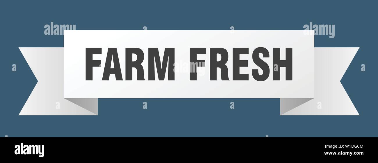 farm fresh ribbon. farm fresh isolated sign. farm fresh banner Stock ...