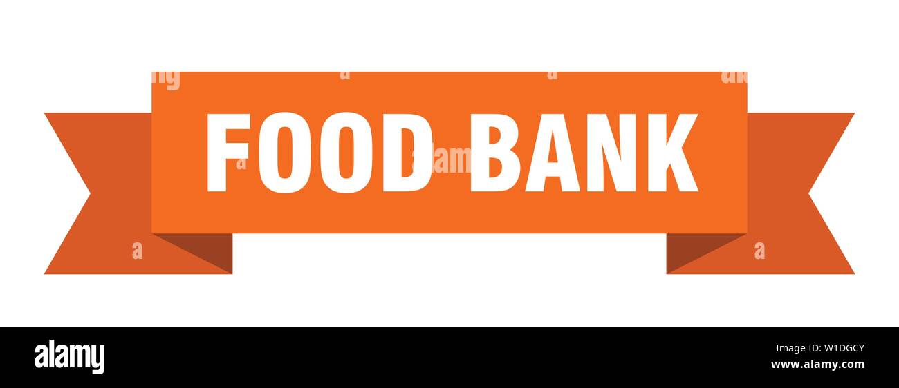 food bank ribbon. food bank isolated sign. food bank banner Stock ...