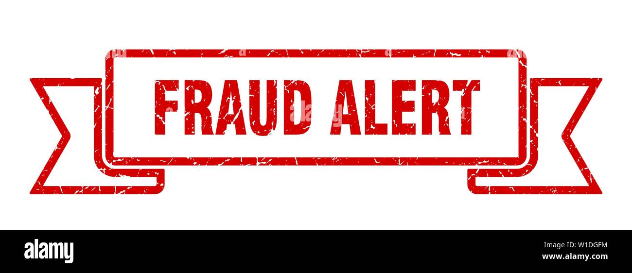 fraud alert grunge ribbon. fraud alert sign. fraud alert banner Stock ...