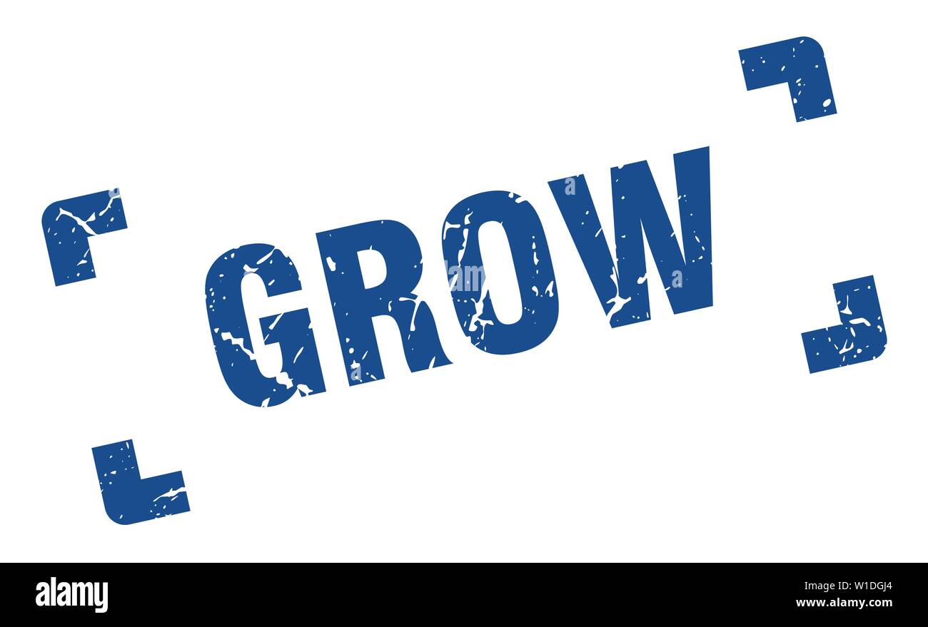 grow stamp. grow square grunge sign. grow Stock Vector Image & Art - Alamy