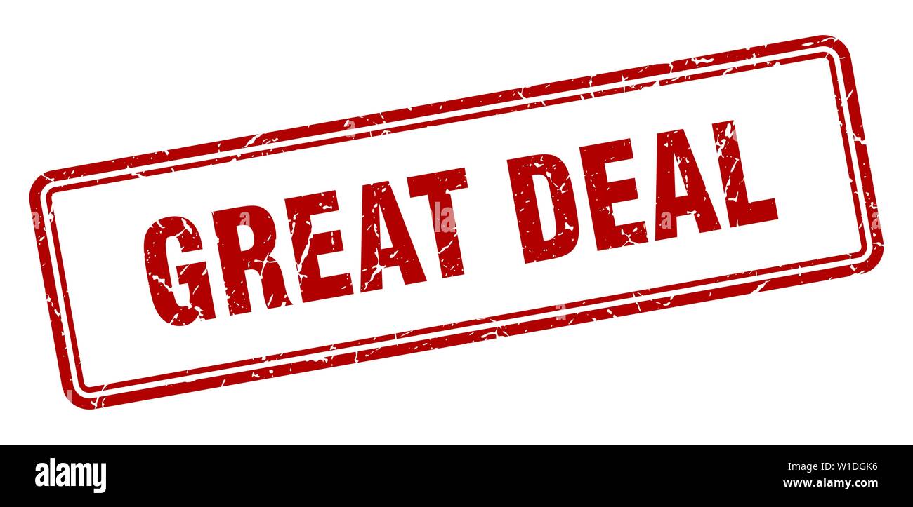 great deal stamp. great deal square grunge sign. great deal Stock ...