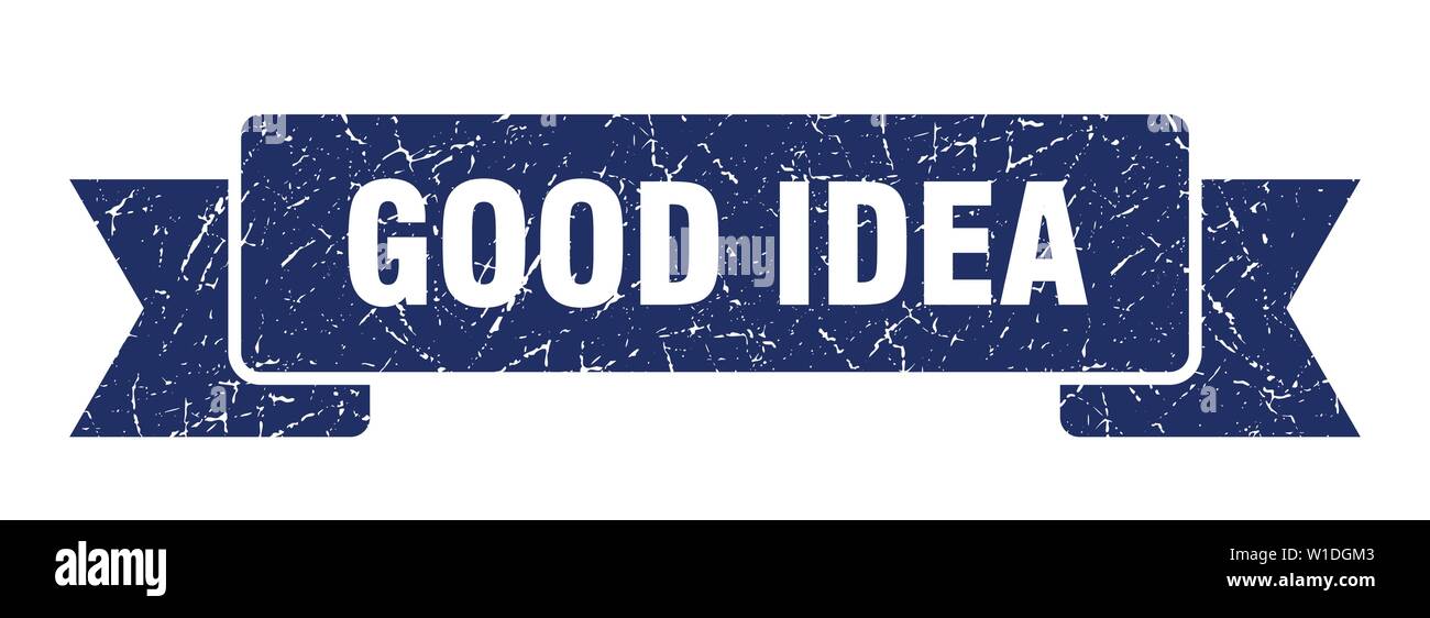 good idea grunge ribbon. good idea sign. good idea banner Stock Vector ...