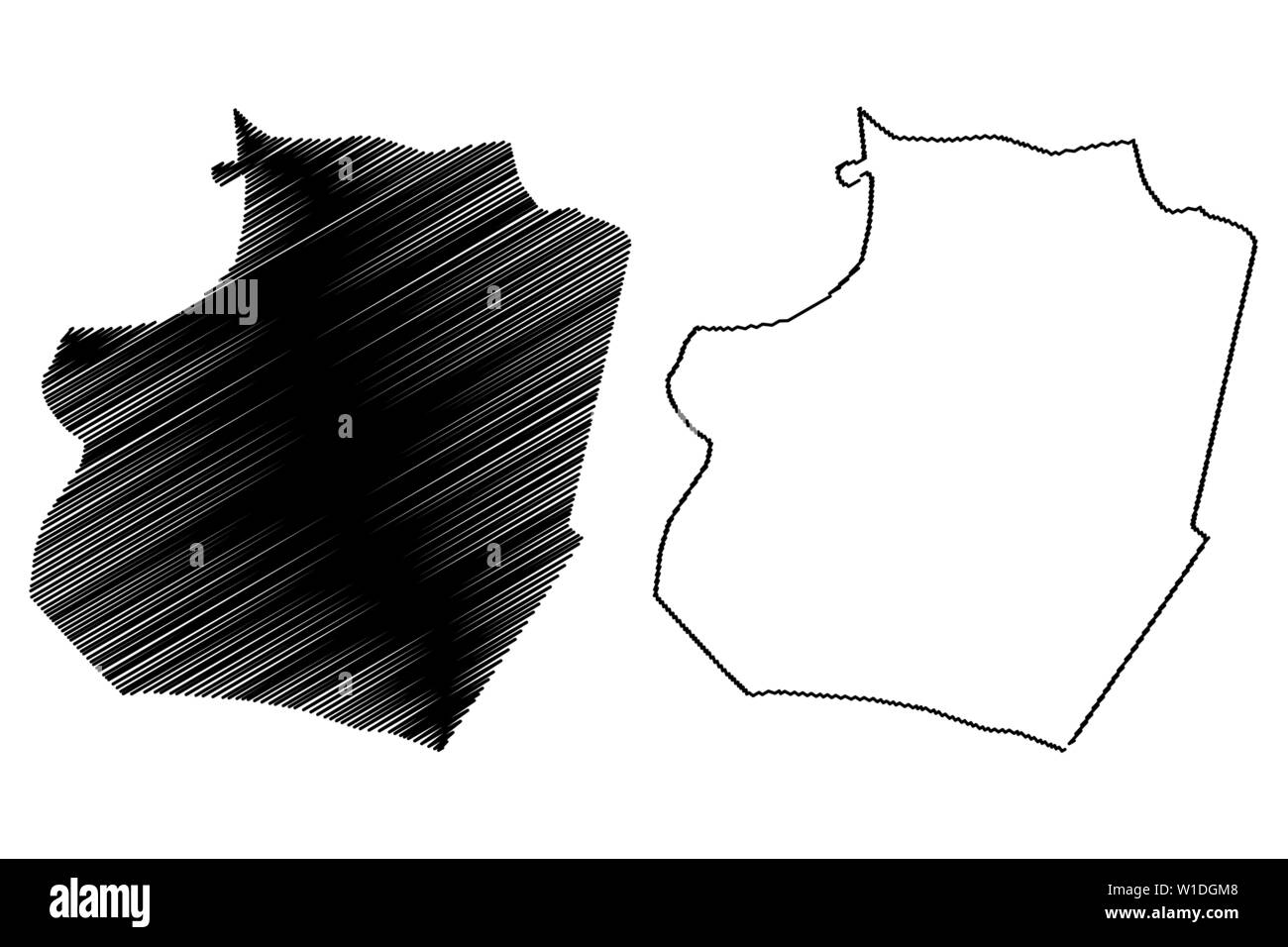Raqqa Governorate (Governorates of Syria, Syrian Arab Republic) map ...