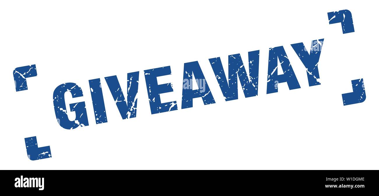 giveaway stamp. giveaway square grunge sign. giveaway Stock Vector ...