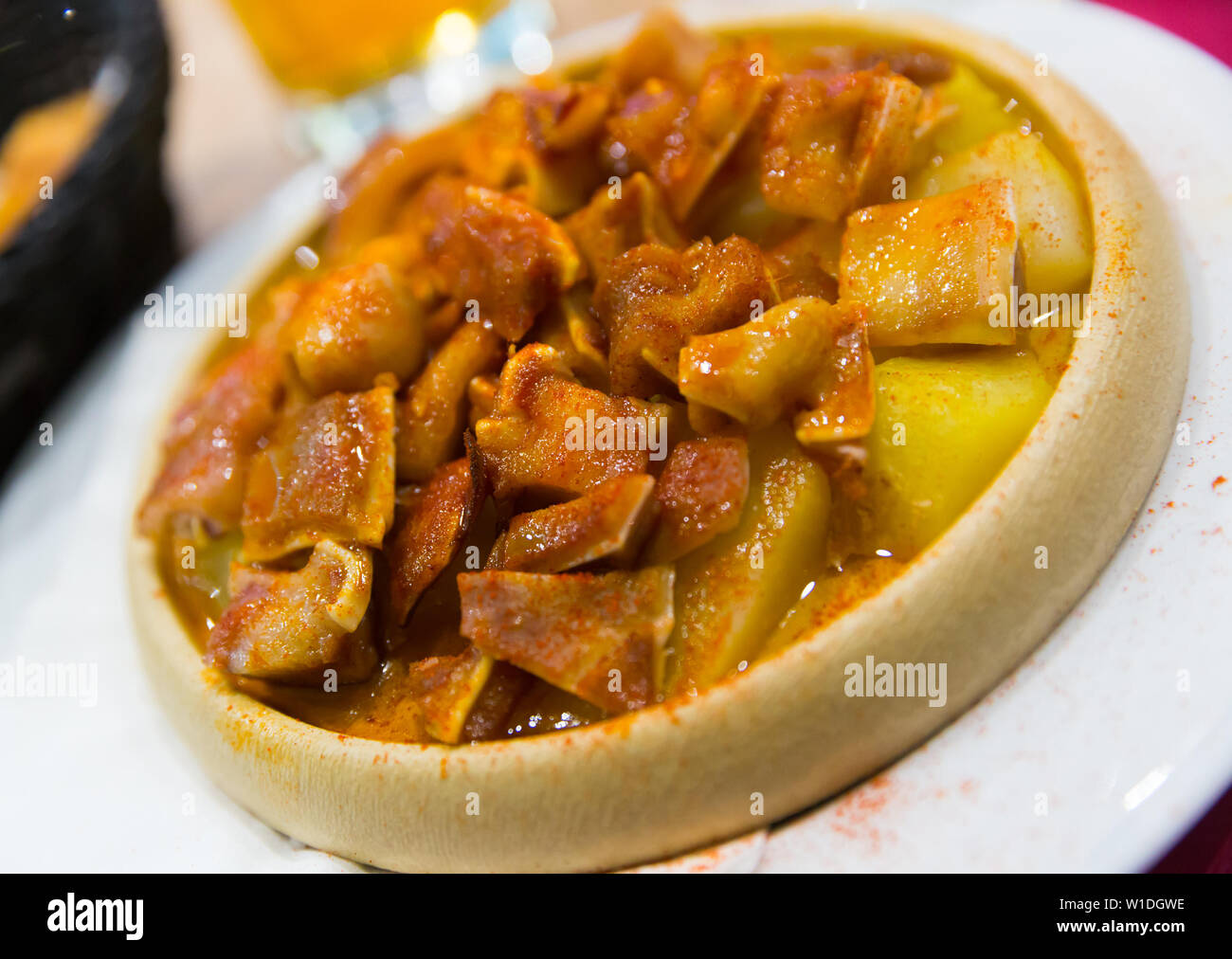 Spanish dish - roasted pig ears Stock Photo - Alamy