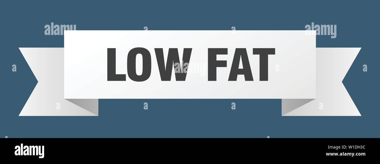 low fat ribbon. low fat isolated sign. low fat banner Stock Vector ...