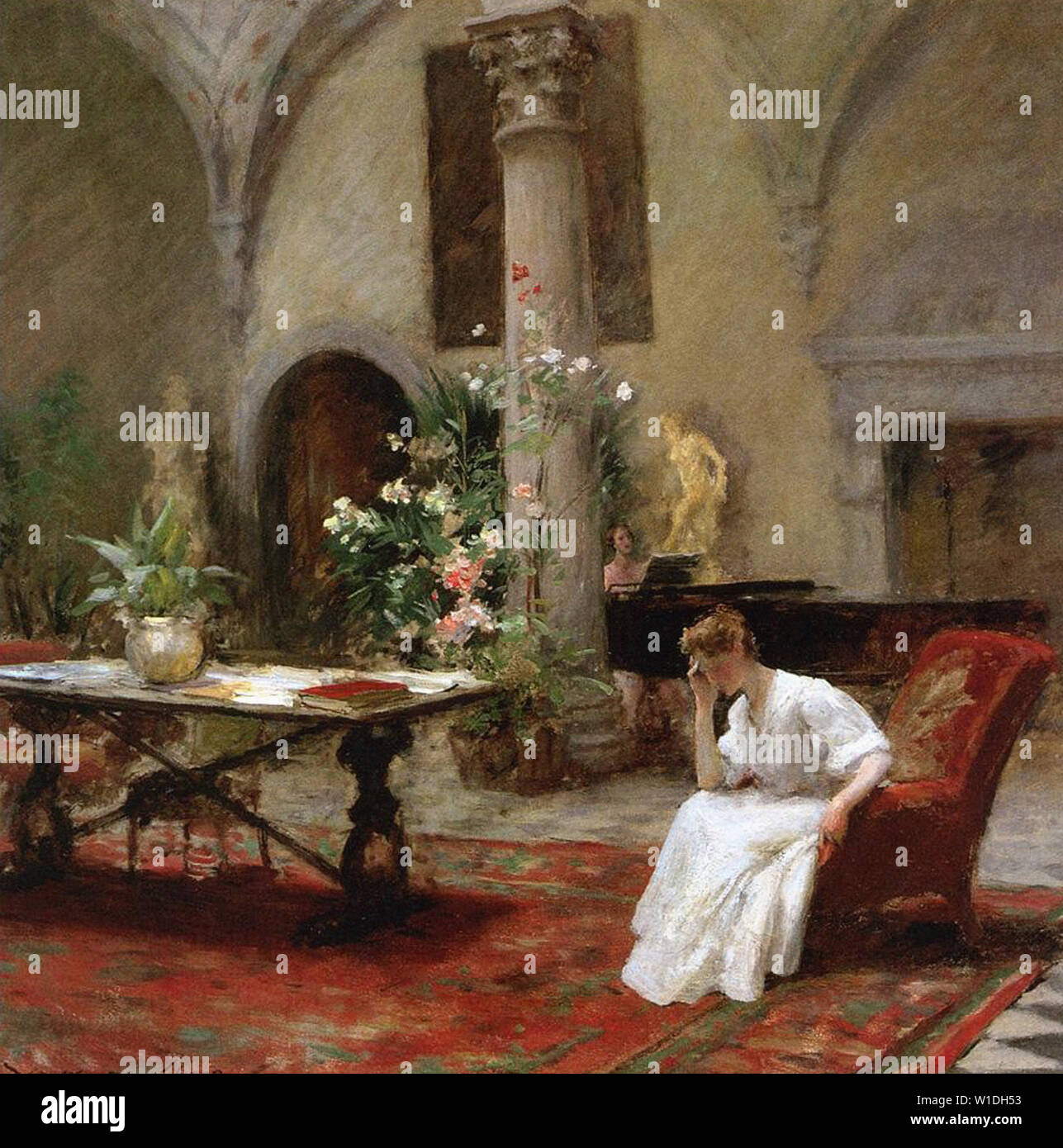 William Merritt Chase - Song 1907 Stock Photo - Alamy