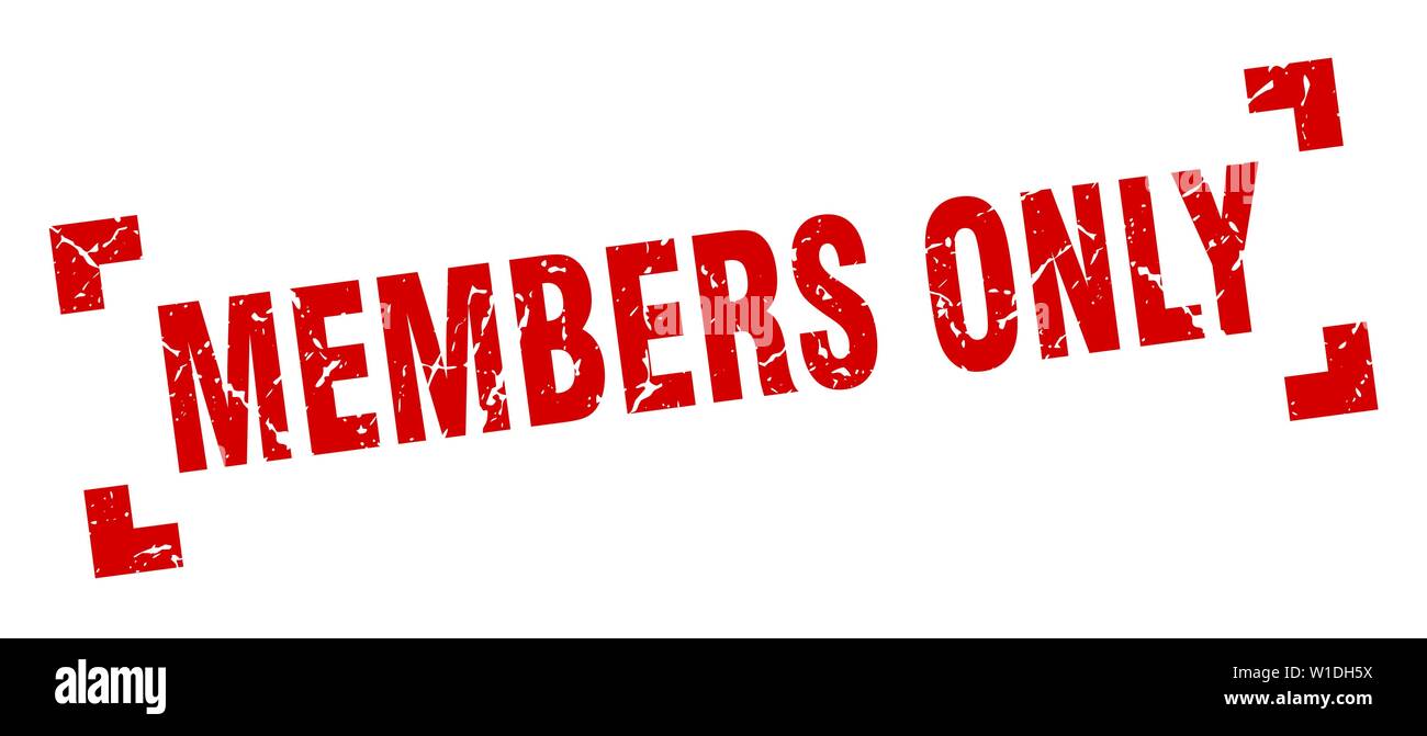 Members only square stamp Stock Vector Images - Alamy