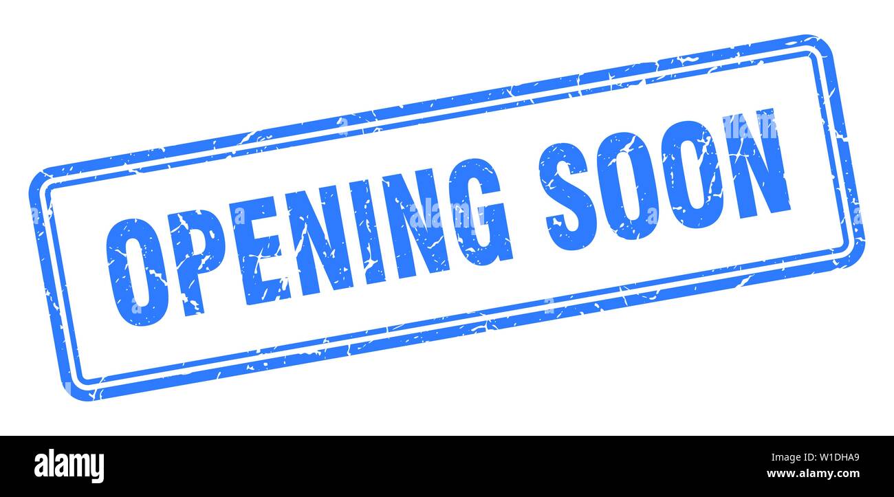 opening soon stamp. opening soon square grunge sign. opening soon Stock ...