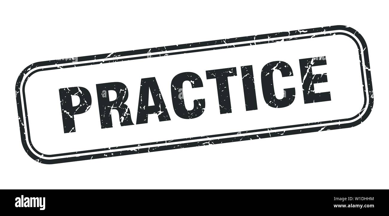 practice stamp. practice square grunge sign. practice Stock Vector ...