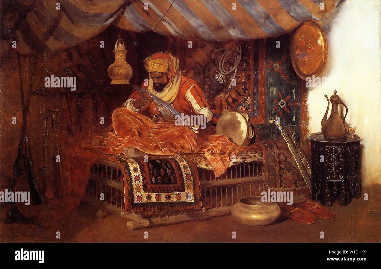 William Merritt Chase - Moorish Warrior 1878 Stock Photo - Alamy