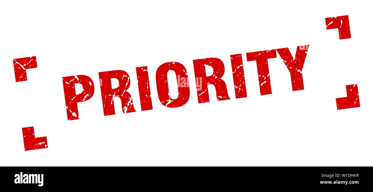 priority stamp. priority square grunge sign. priority Stock Vector ...