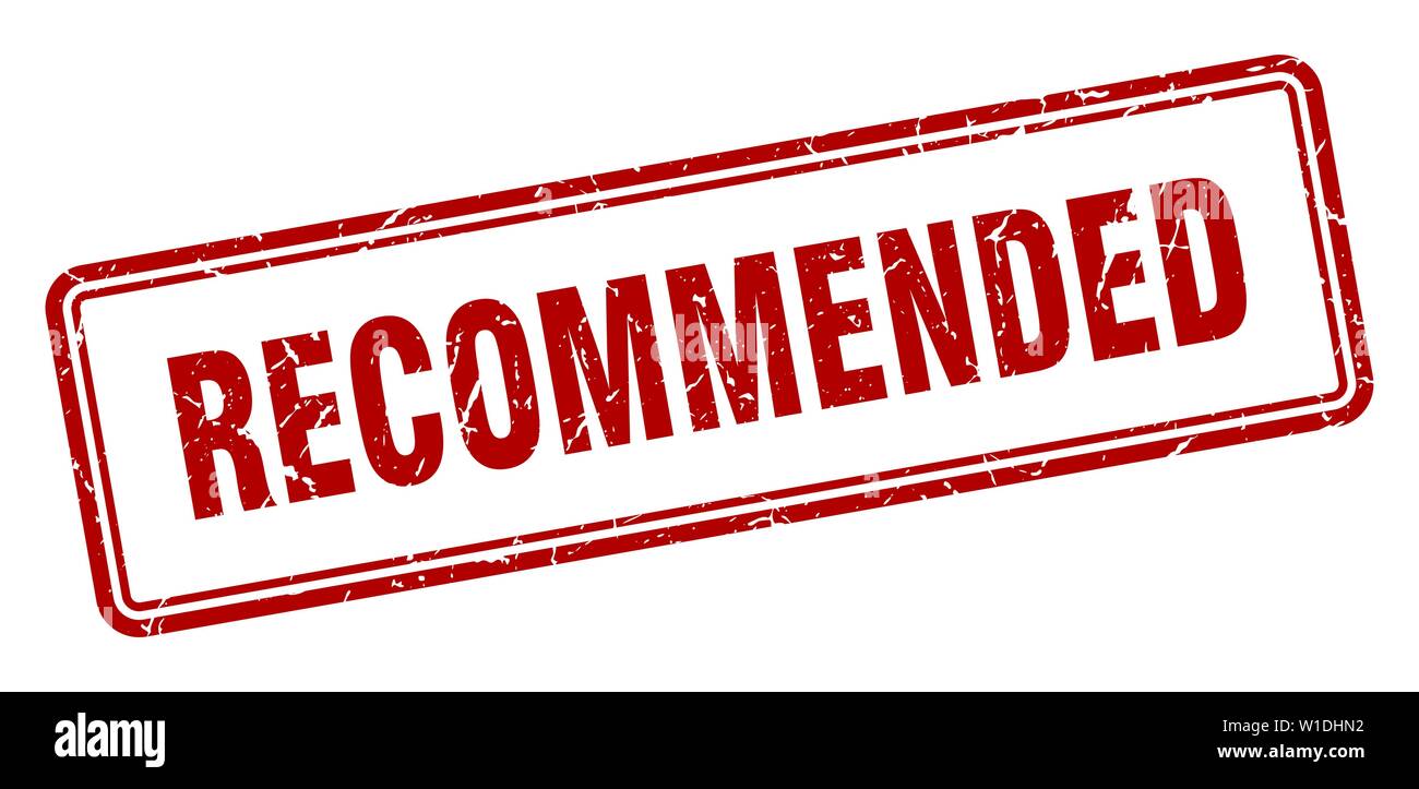 recommended stamp. recommended square grunge sign. recommended Stock ...