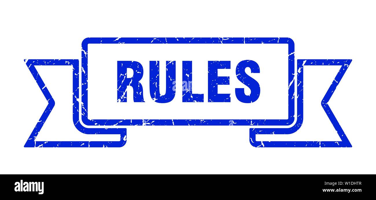 rules grunge ribbon. rules sign. rules banner Stock Vector Image & Art ...