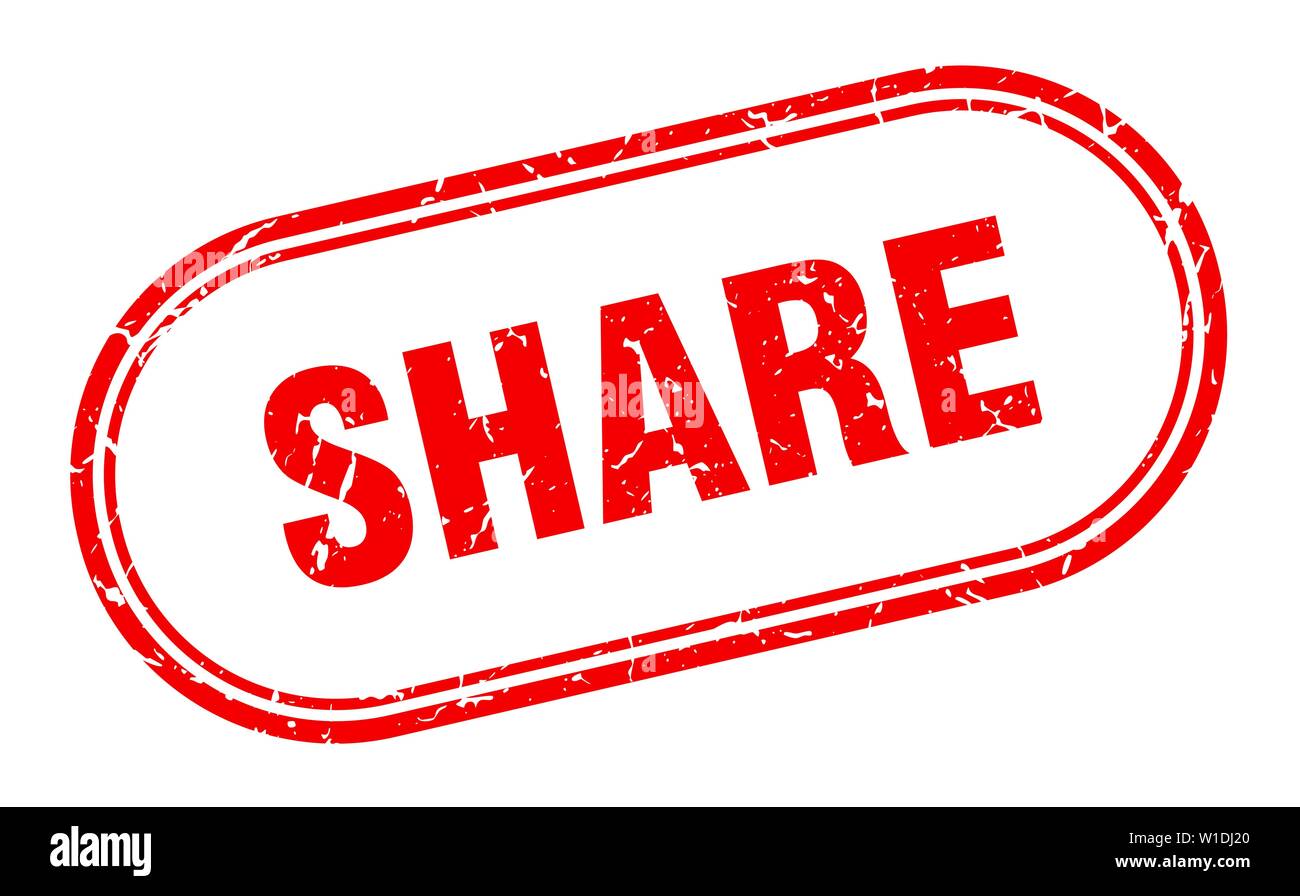 Square grunge red share Stock Vector Images - Alamy