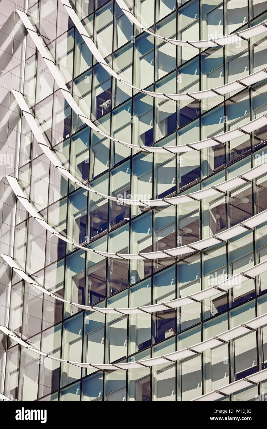 Modern building glass facade. Architecture city urban construction ...